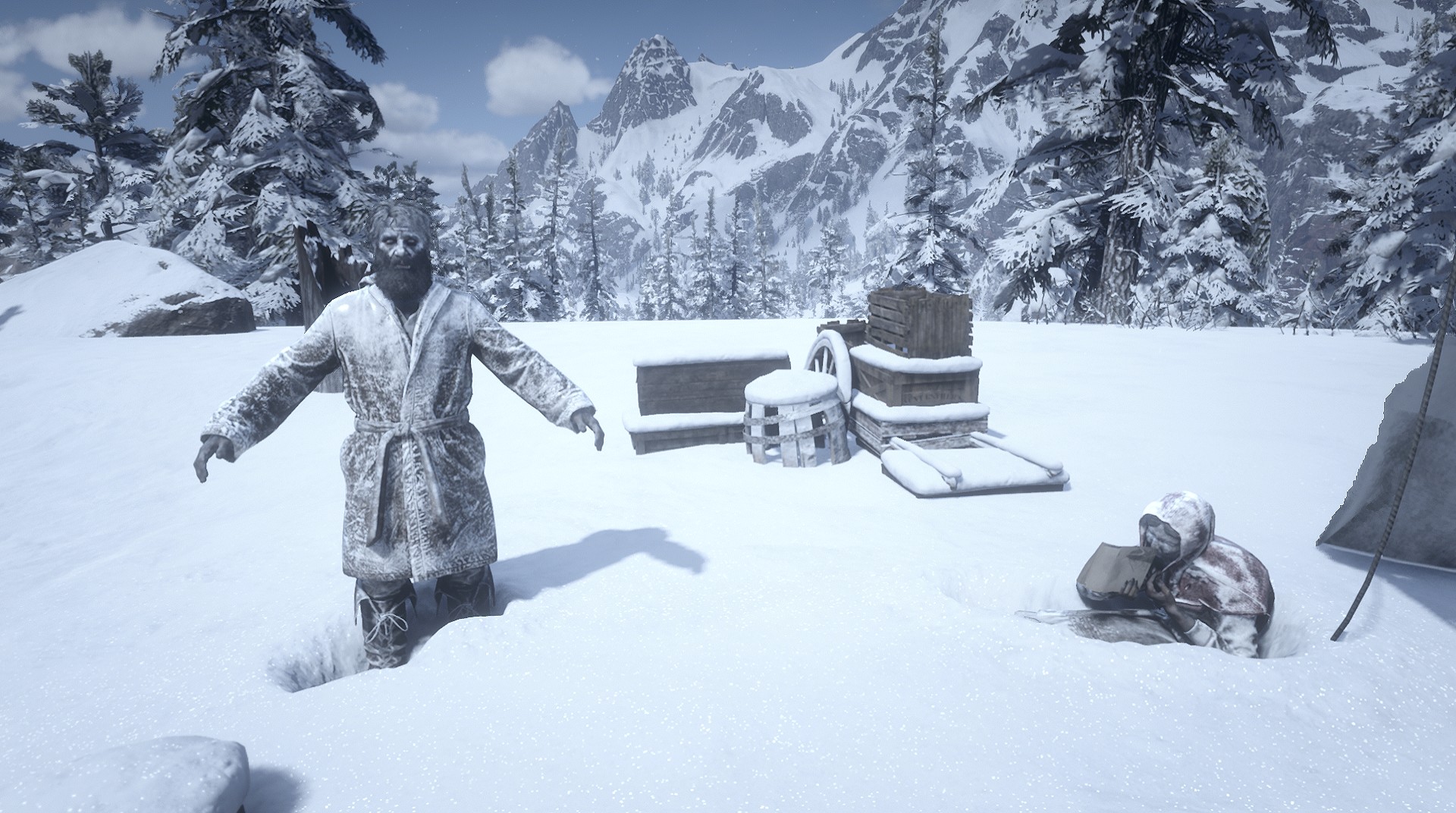 I don’t know if anyone else has found this but there is a frozen couple ...