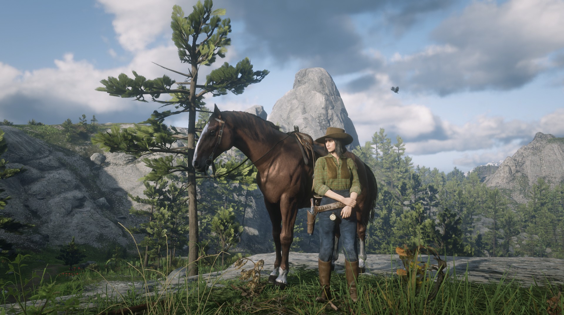 Miss Clarke and her (mostly) loyal horse Halfpenny : r/reddeadfashion